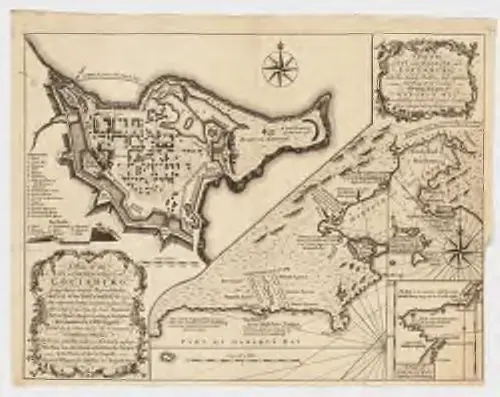 A plan of the city and fortifications of Louisburg from a survey made ...